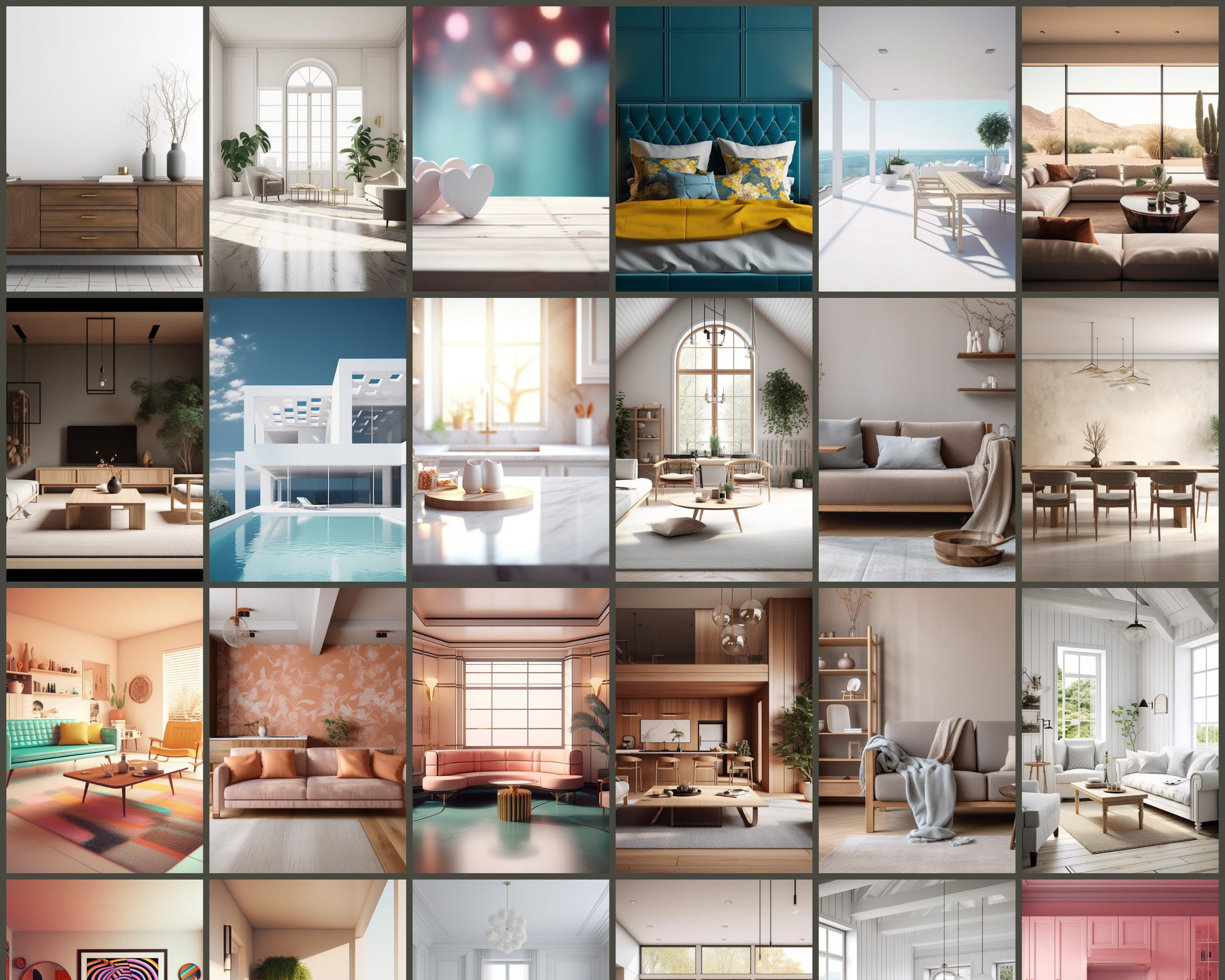 Midjourney Prompts for Interior Design, 70 Digital and Customizable ...