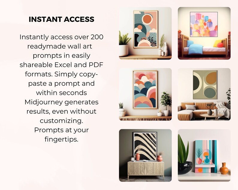 Midjourney Prompts for Ai Wall Art, Canvas Print, Framed Mockup Guide ...