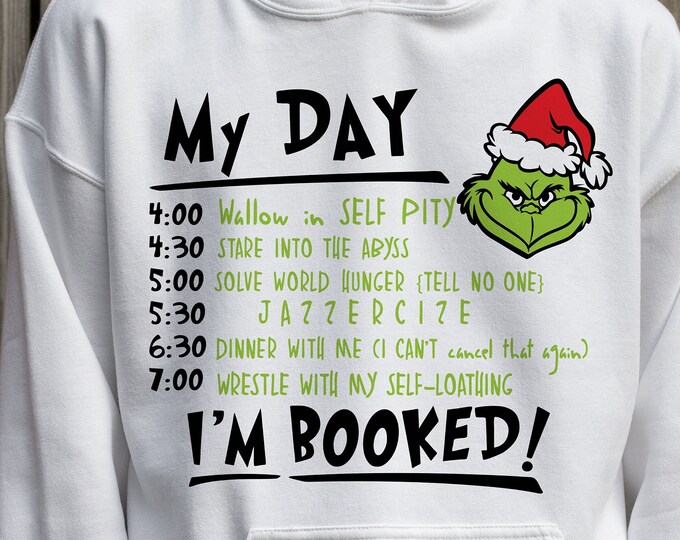 I Am Booked Svg Layered Item, My Day Clipart, Silhouette Digital File ...