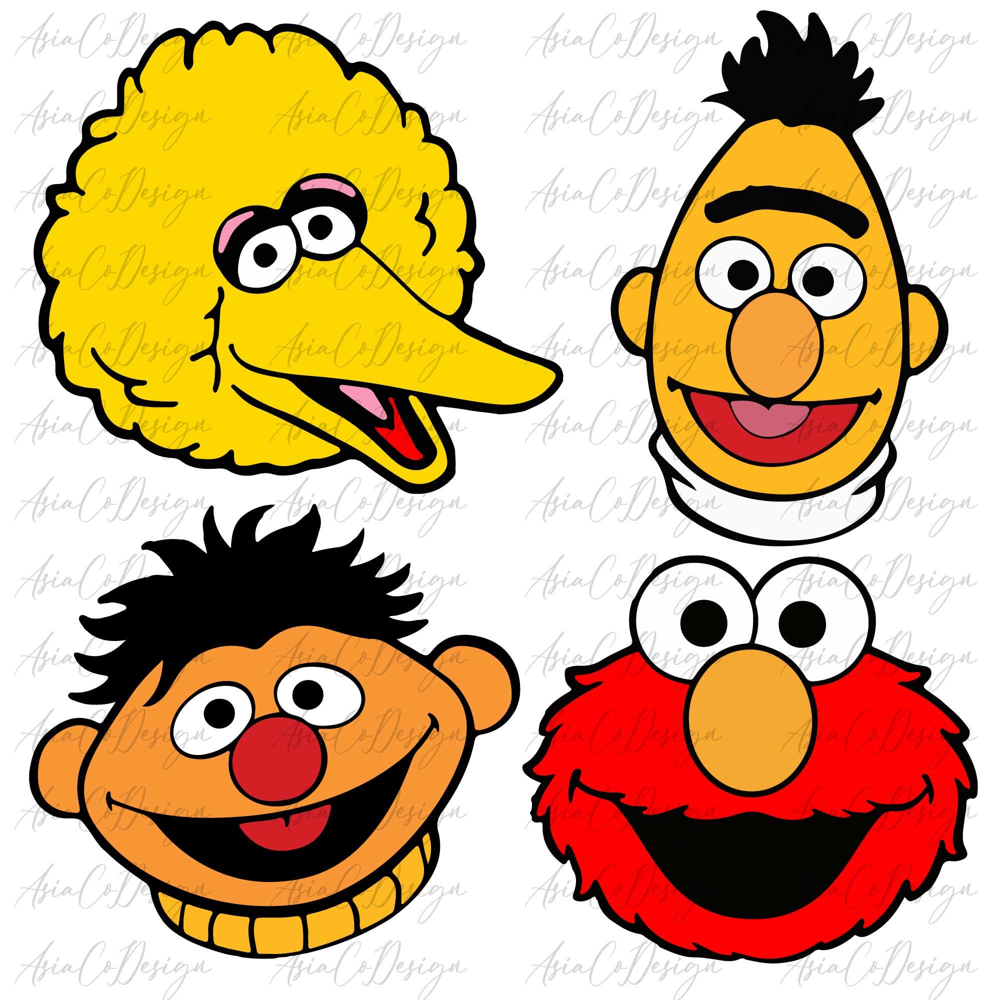 Ernie Sesame Street Face