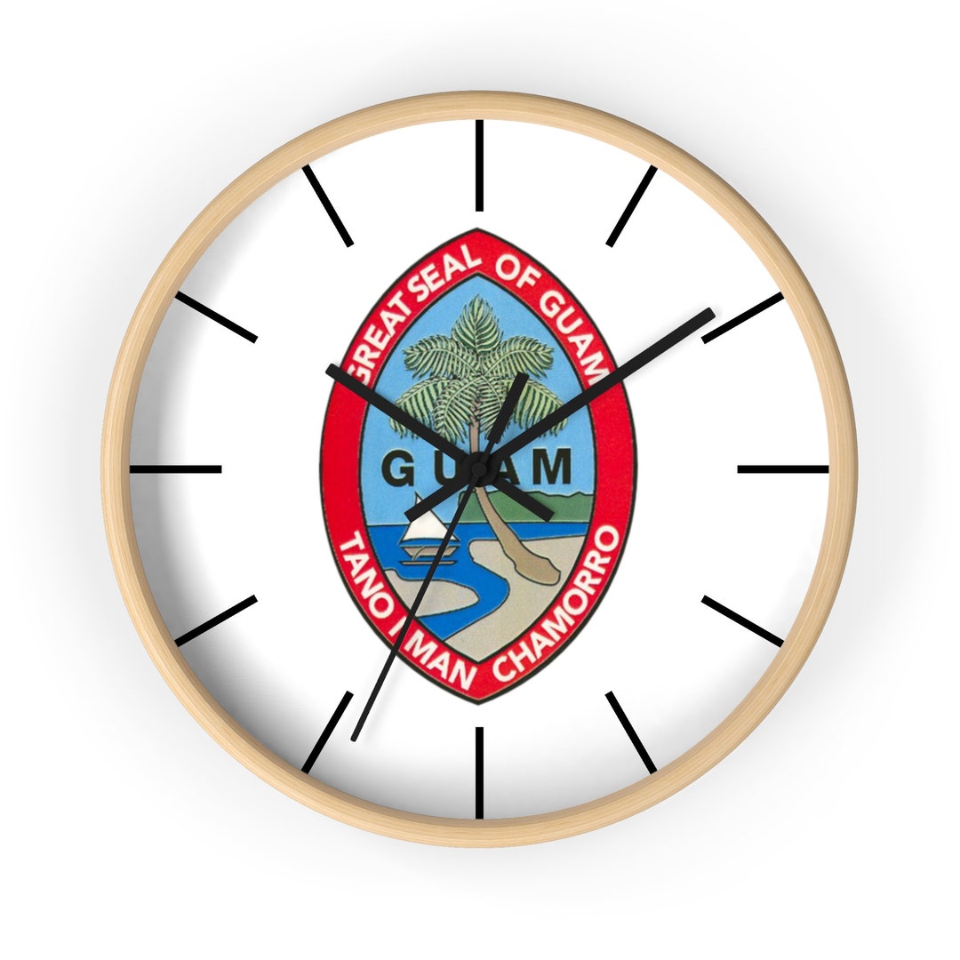 UNIQUE, Custom GUAM Wall Clock, Kiora , Chamorro Design , Guahan ...