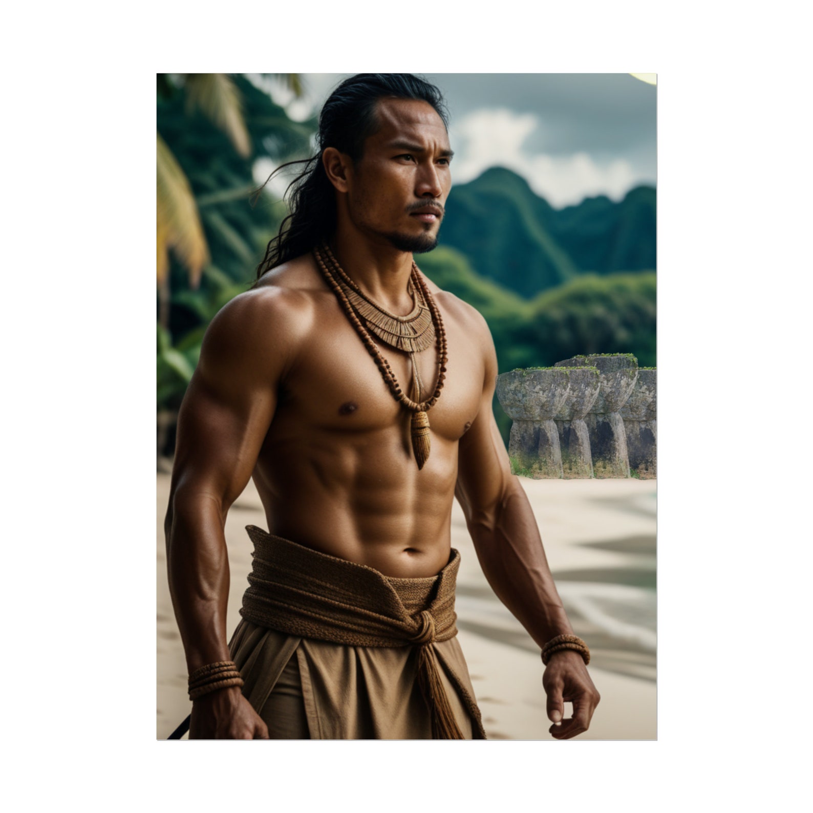 Awesome, Unique GUAM , Warrior , Rolled Poster, Made to Order , Brand ...