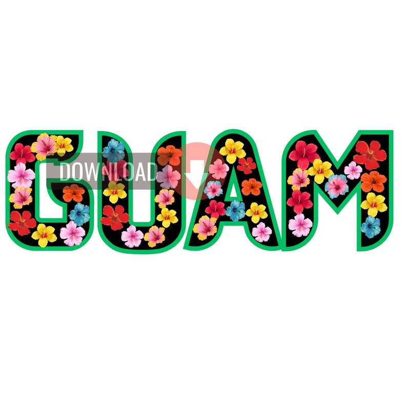 Instant Download, Guam Graphic, High Resolution My Own Design , GUAM ...
