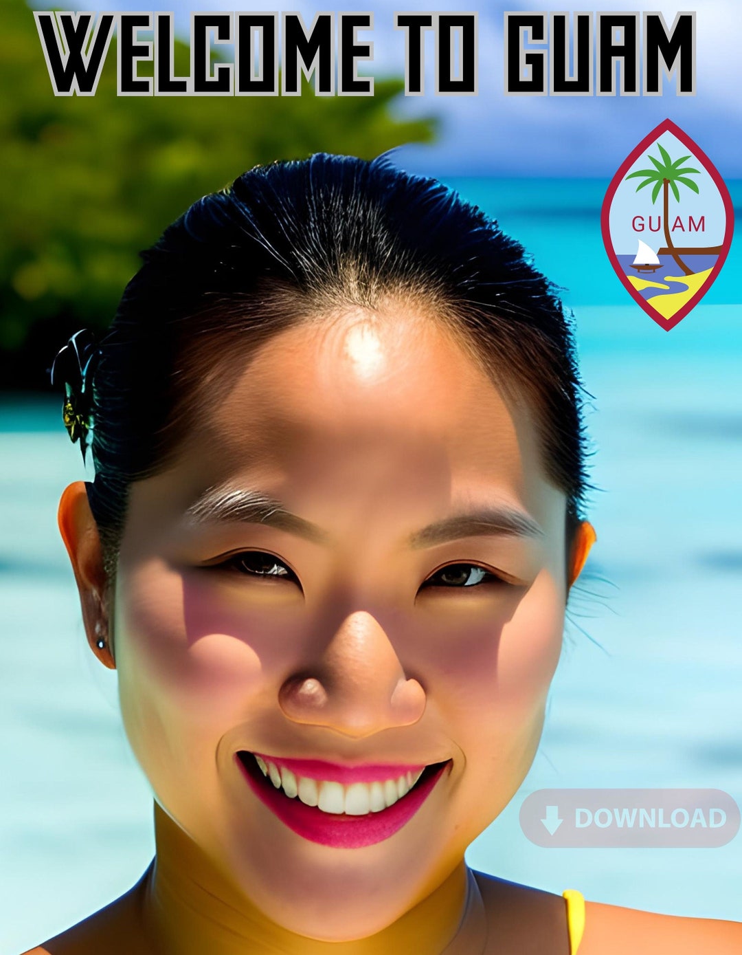 Guam ART PRINT Chamorro Gift Idea 2023 Chamorrita Design 671 Chamorro ...