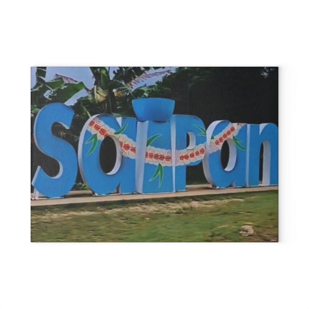 Super Rare, and Unique , Custom , SAIPAN, Glass Cutting Board, a ...