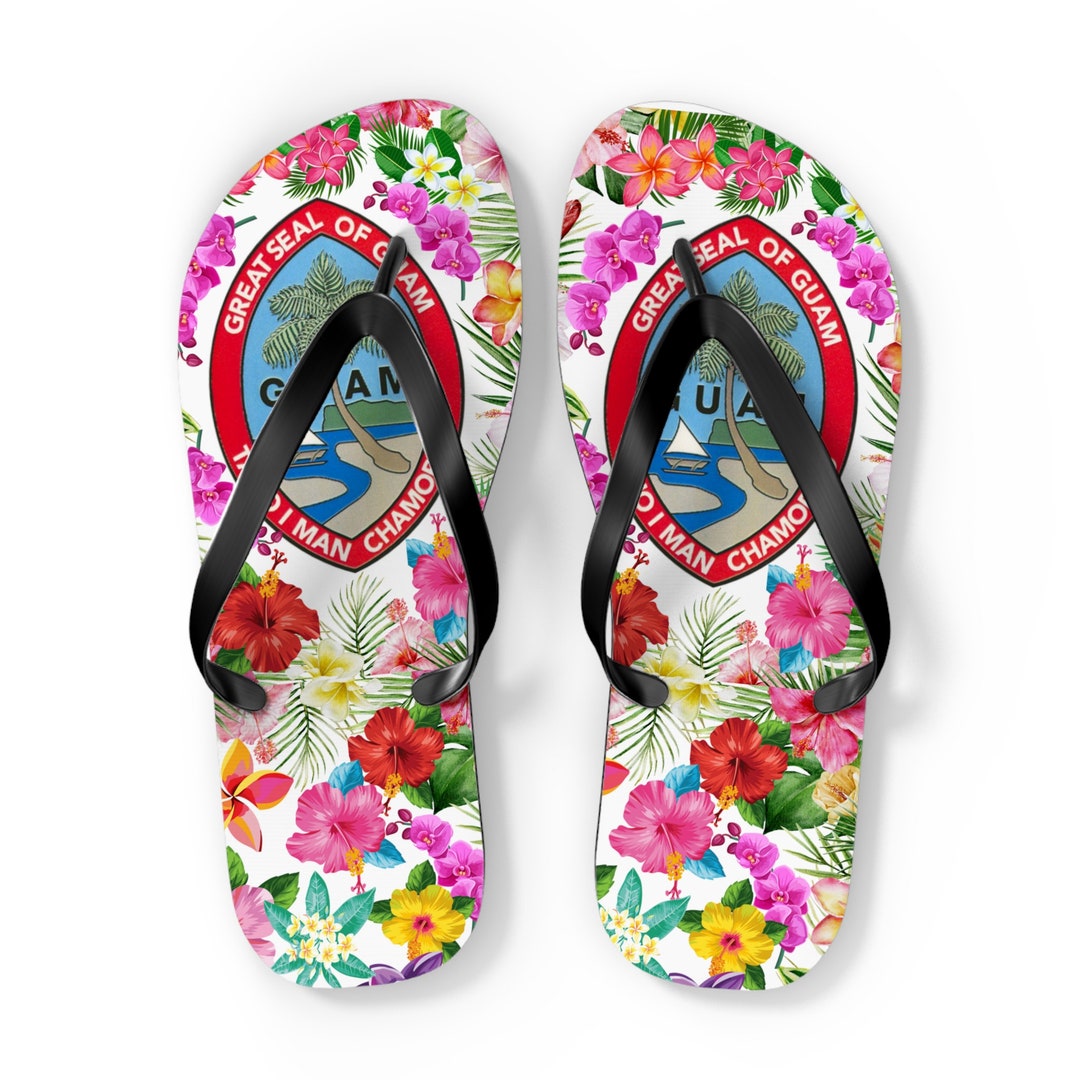 Special Edition Guam Seal Flag Guam Seal Flip Flops 671 Design. Zories ...