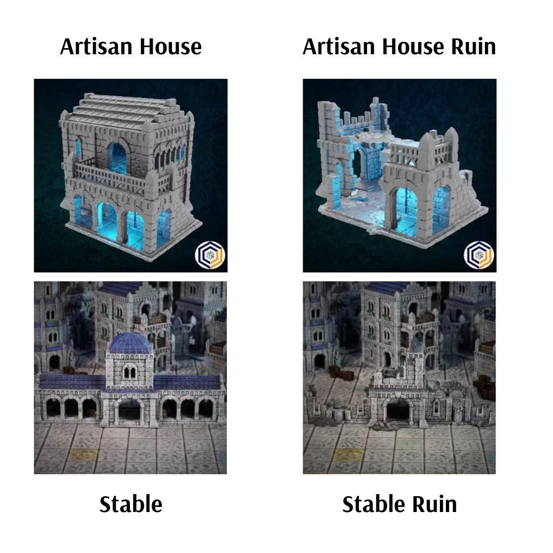 Tor Ithilas Complete Set - Conquest Creations Terrain (minas Tirith ...