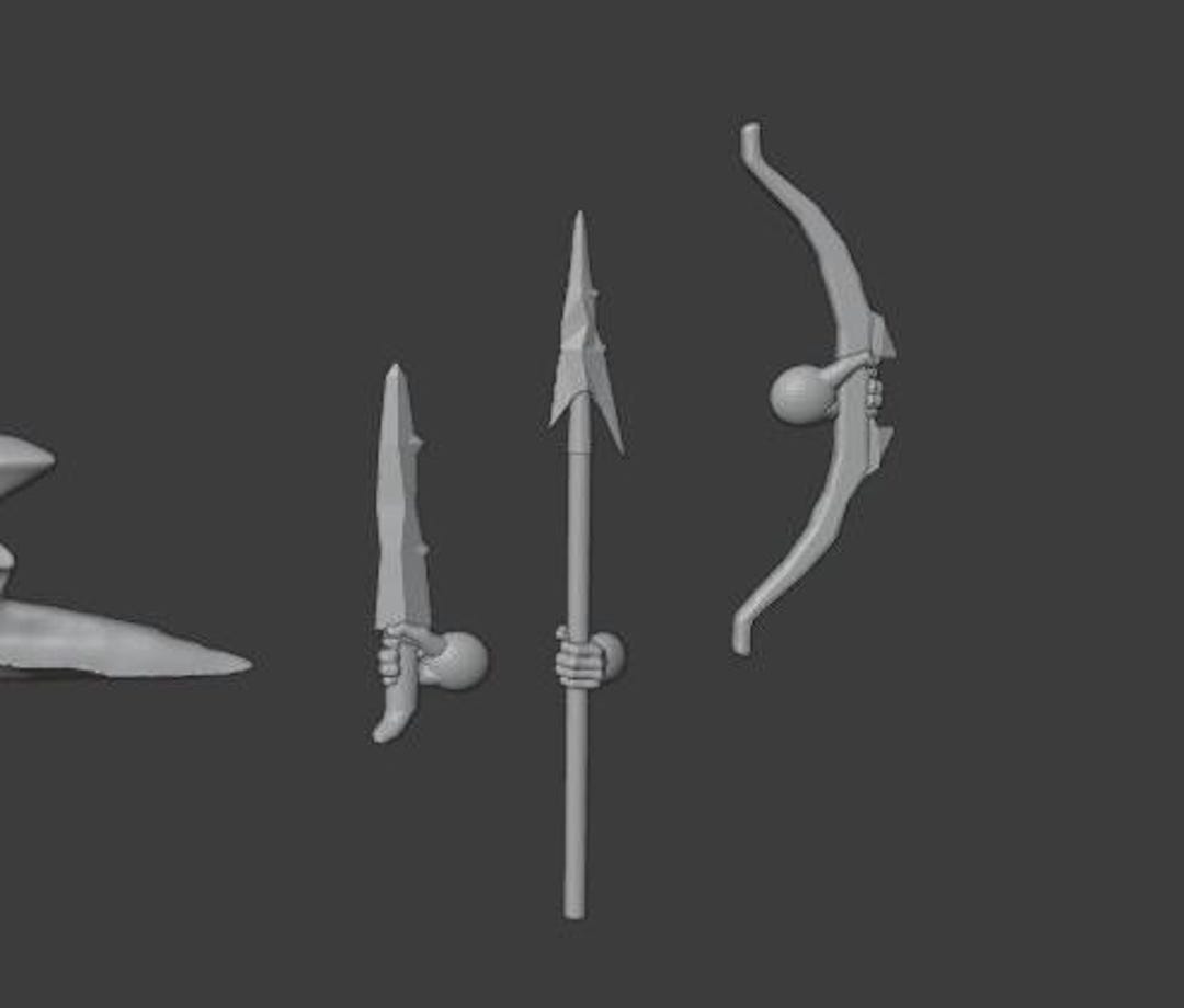 Goblin Spears - MESBG, Lord of the Rings, 3D Printed (4 Pack) - Etsy