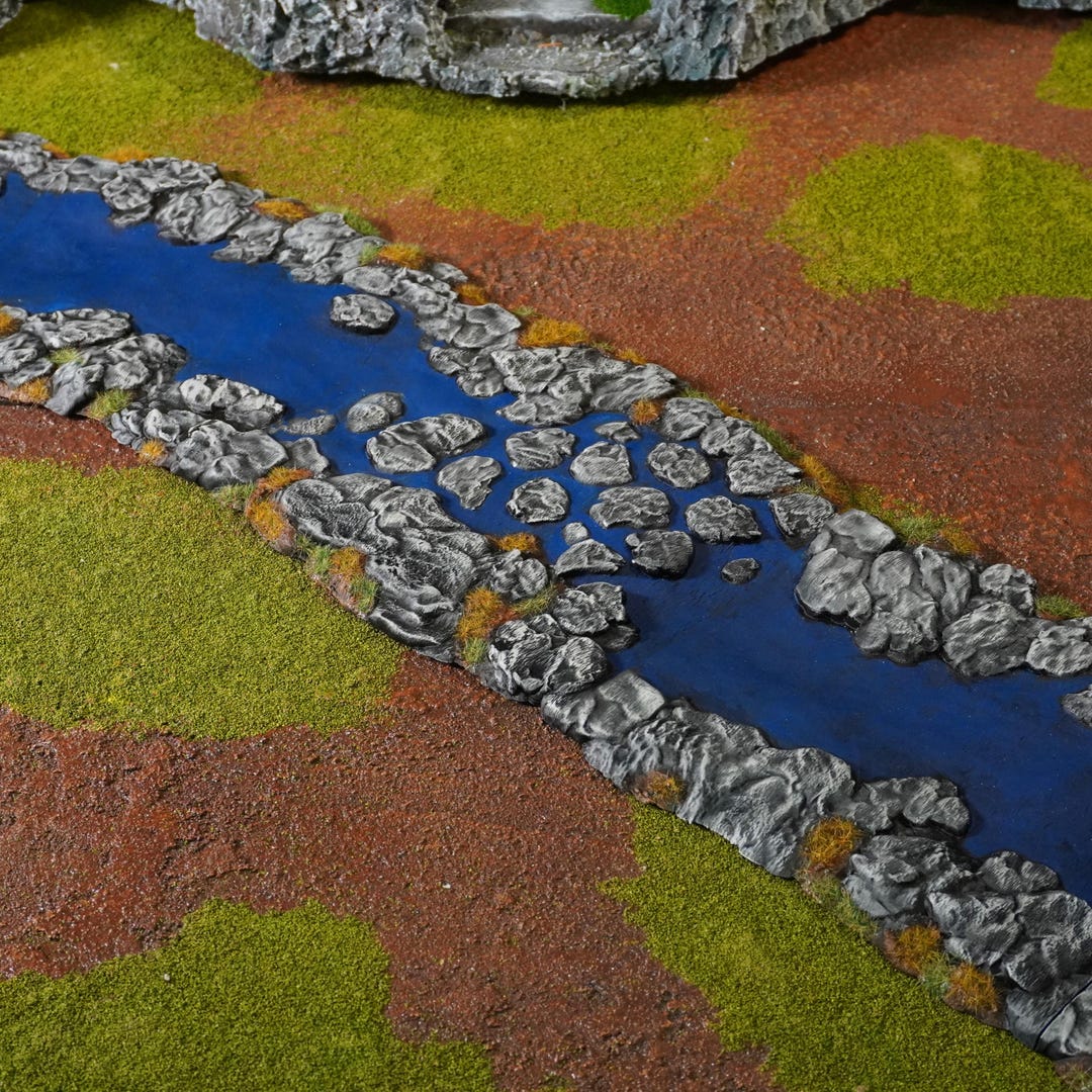 Elven River Terrain – Kingdom of Noldareth, MESBG Wargame Scenery - Etsy