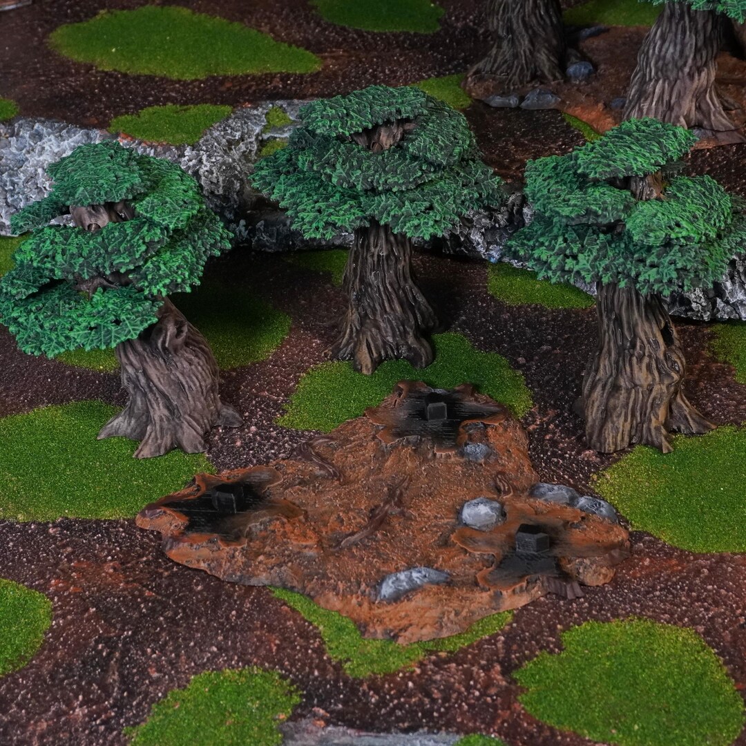 Elven Trees Terrain: Noldareth - Fantasy Wargame Scenery - Etsy