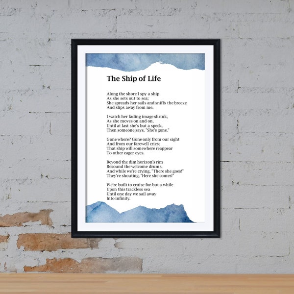 The Ship Funeral Poem - Etsy