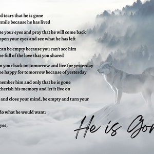 Bespoke Memorial Print: Personalized Remembrance Gift (downloadable) - Etsy