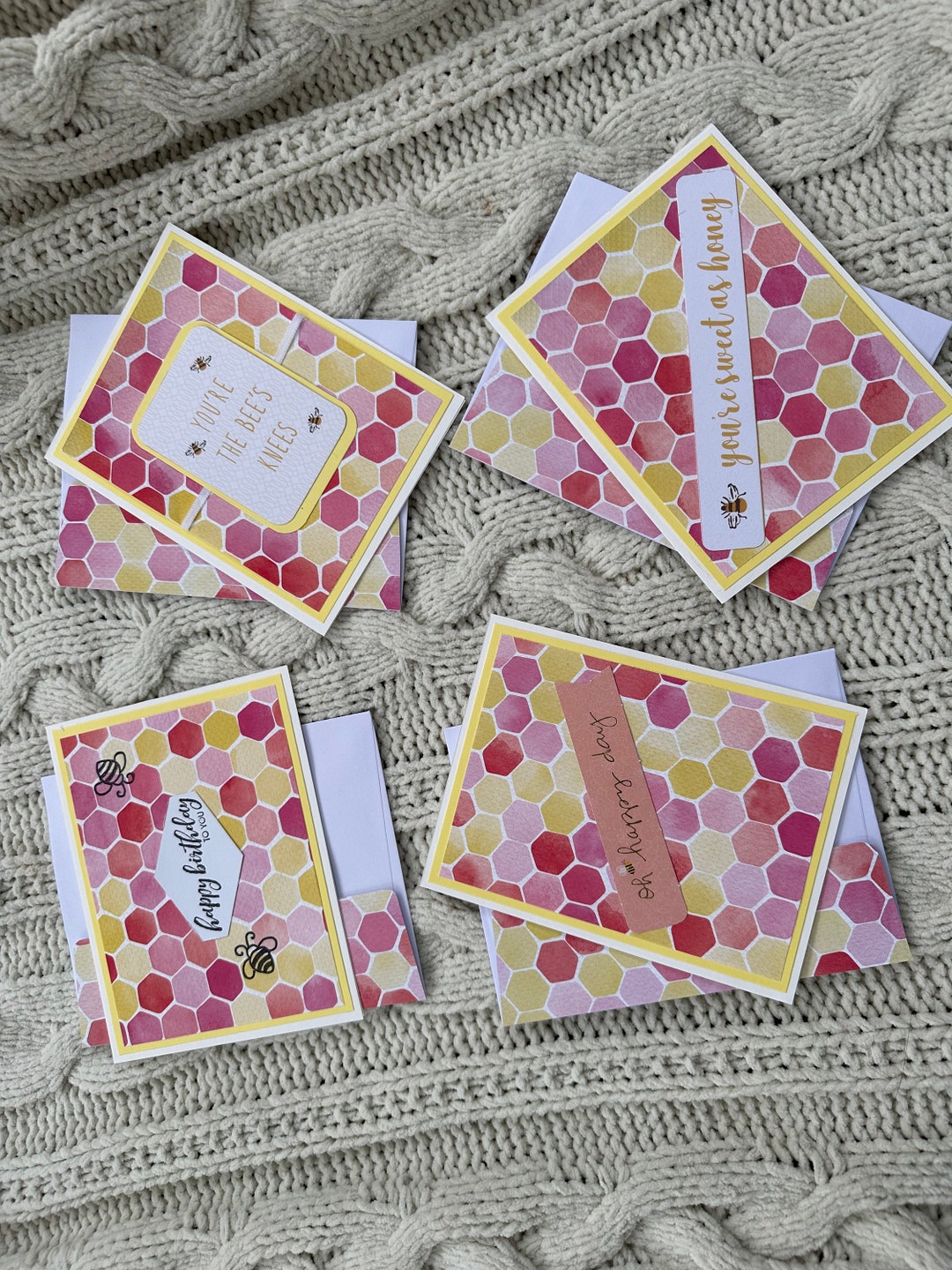 Handmade Cards Beehive Theme - Etsy