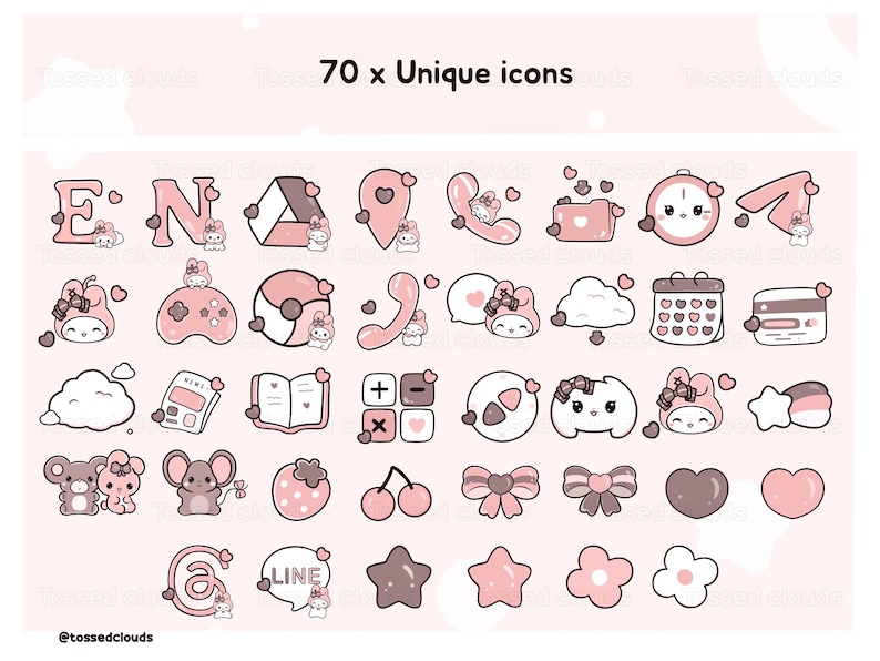 Cute Goth Bunny Icon Pack, Goth Girl Icons, Pink Icons, App Icons, Ios ...