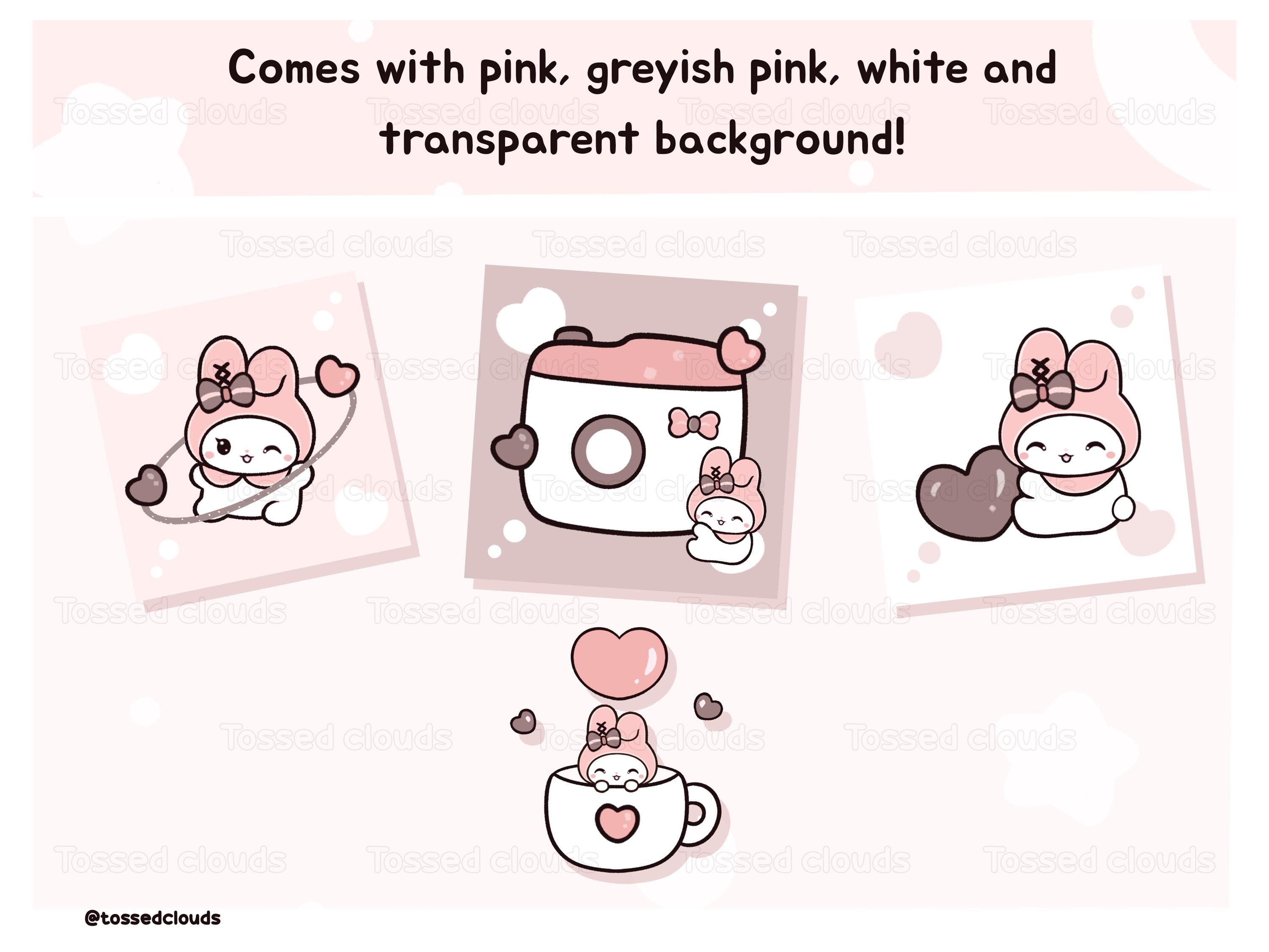 Cute Goth Bunny Icon Pack, Goth Girl Icons, Pink Icons, App Icons, Ios ...