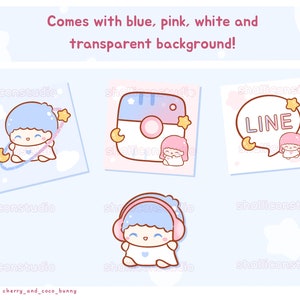 Cute Little Twins Icon Set, Cute Icons, Blue Icon Set, Ios Android App ...