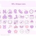 Cute Bad Girl Icon Set, Cute Icons, Purple Icon Set, Ios Android App ...