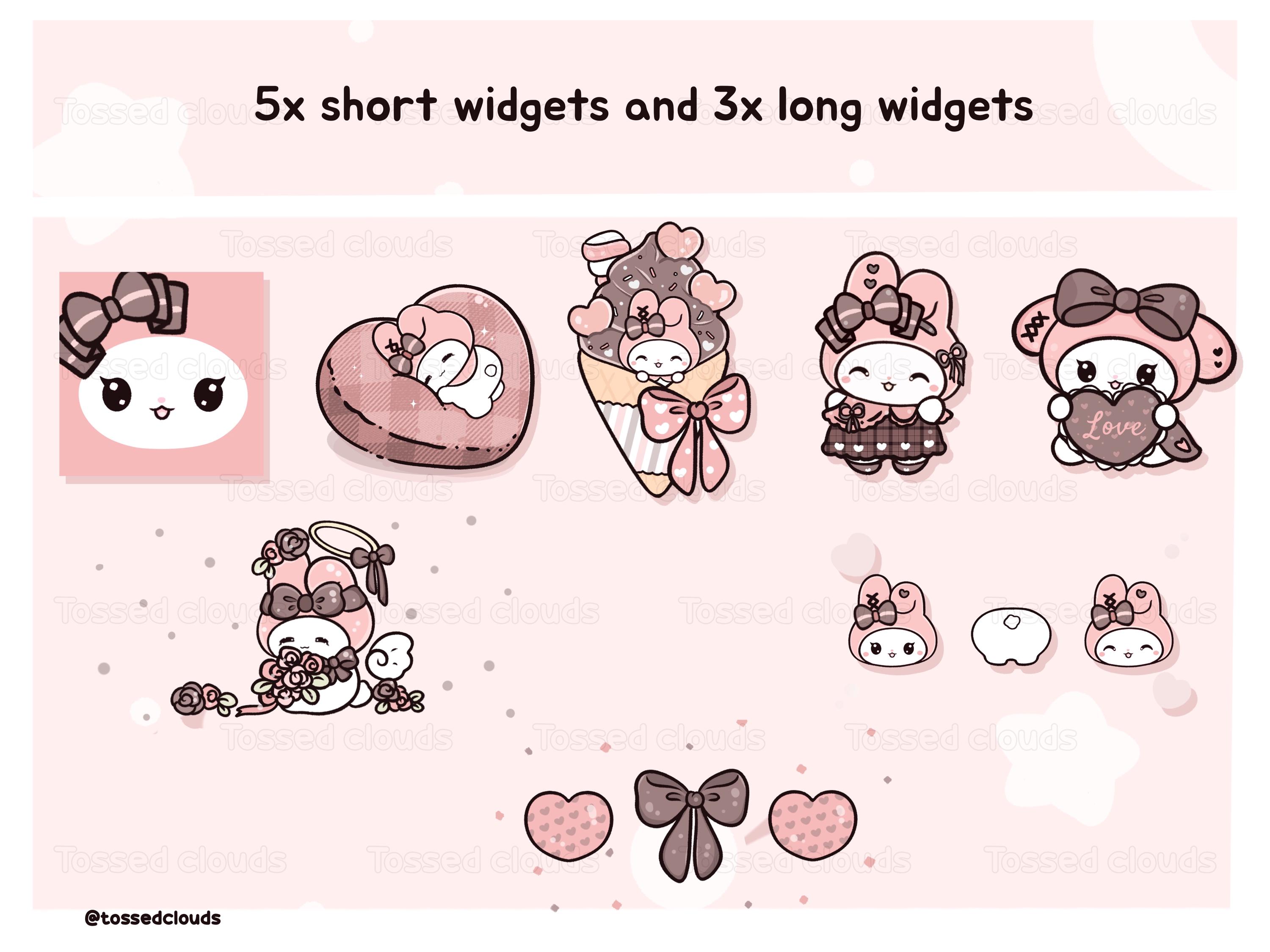 Cute Goth Bunny Icon Pack, Goth Girl Icons, Pink Icons, App Icons, Ios ...