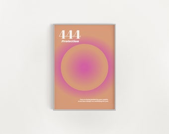 444 Aura Poster - Etsy