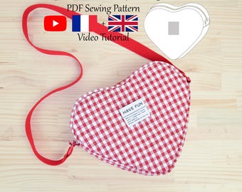 Heart Bag PDF Sewing Pattern - Etsy