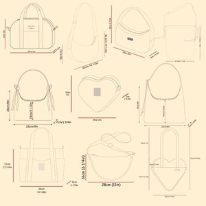 10 Trendy Bag Sewing Patterns Bundle - PDF Sewing Pattern & Video ...