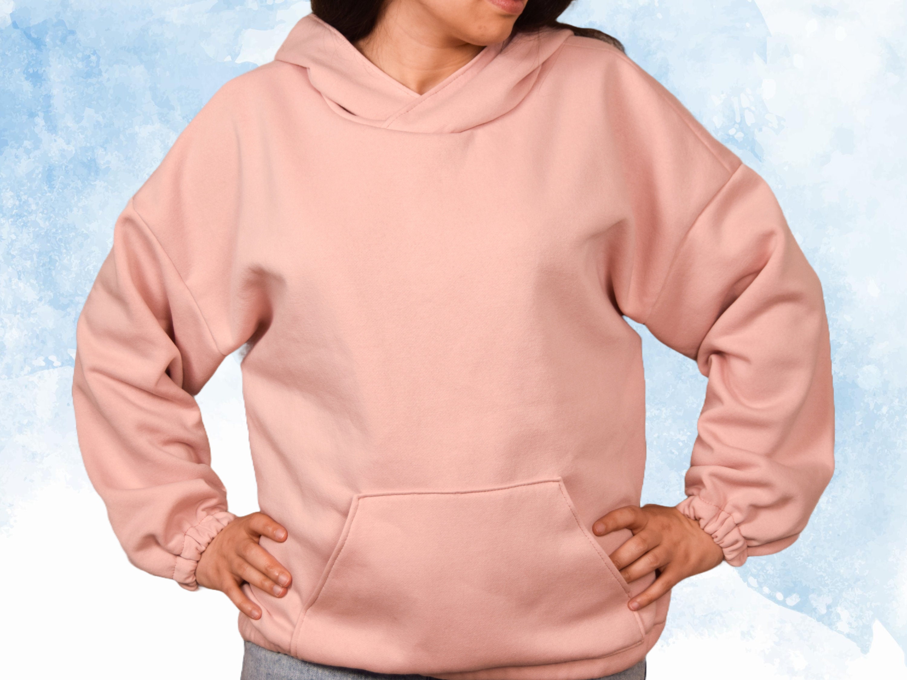 Women Oversized Hoodie PDF Sewing Pattern & Video Tutorial Sizes XS to ...