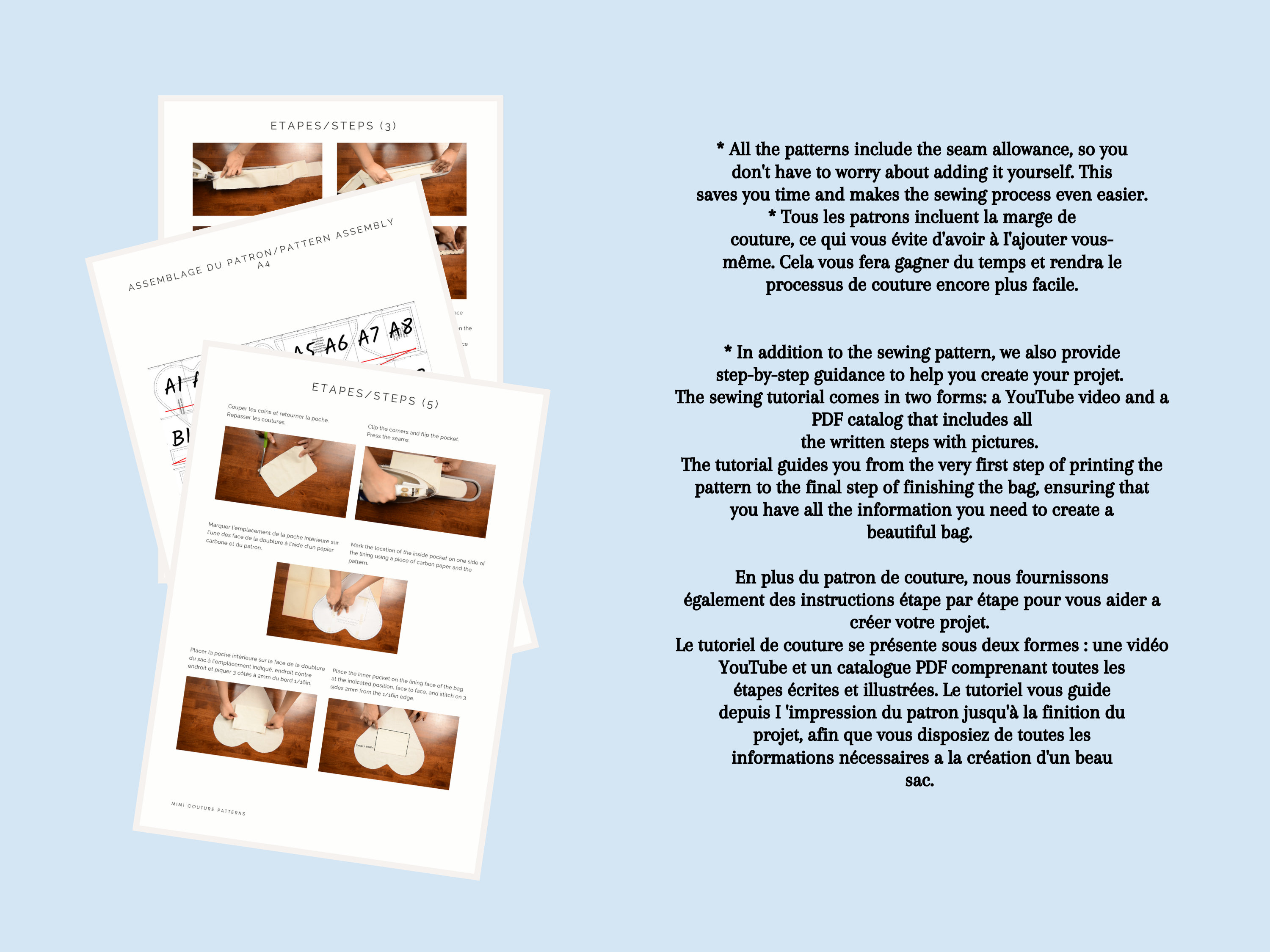 Women's Sweatpants PDF Sewing Pattern & Video Tutorial - Sizes XS to ...