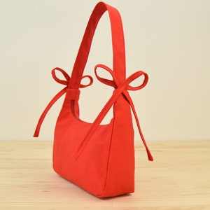Mini Shoulder Bag With Ribbons and an Inner Pocket - PDF Sewing Pattern ...