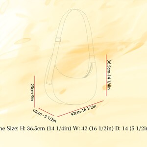 Large Nylon Crescent Bag With Inside Pocket - PDF Sewing Pattern ...