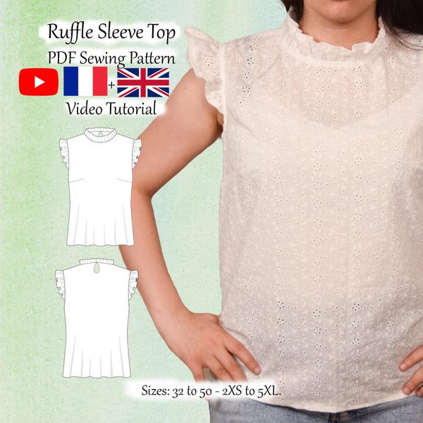Ruffle Sleeve - Etsy
