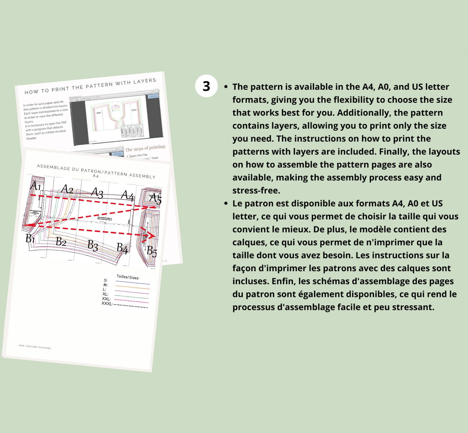Men's Boxer Trunks PDF Sewing Pattern & Video Tutorial Sizes S to 3XL Instant Download A4, A0 ...
