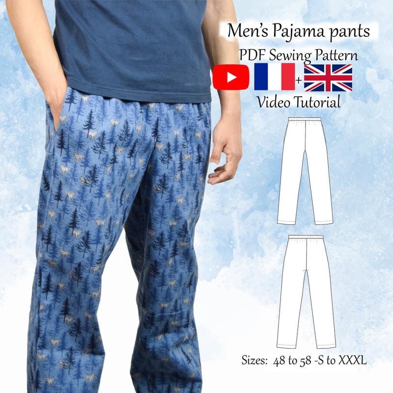 Pajama Pants Pattern - Etsy