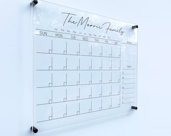 Acrylic Monthly Planner - Etsy