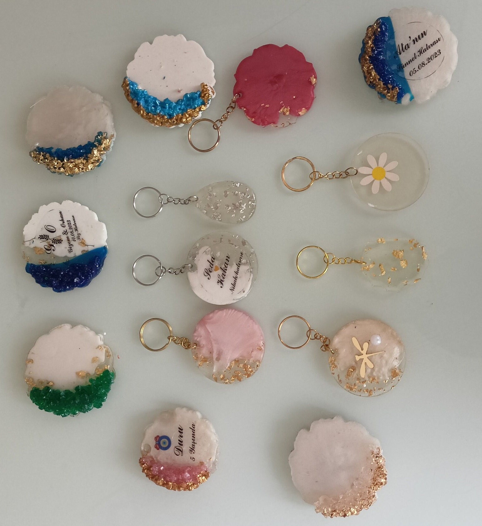 25 Pcs Epoksi Magnet,resin Magnet Favors,gender Reveal Party Gifts ...