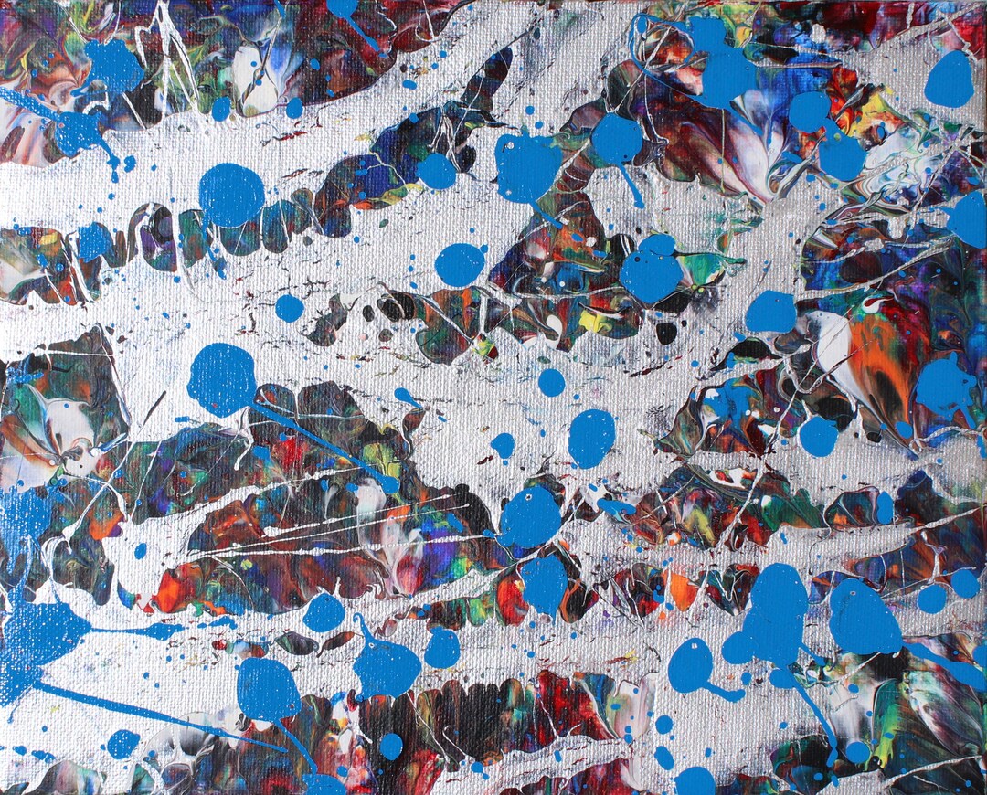 Psychedelic Ice Splatter Painting - Etsy