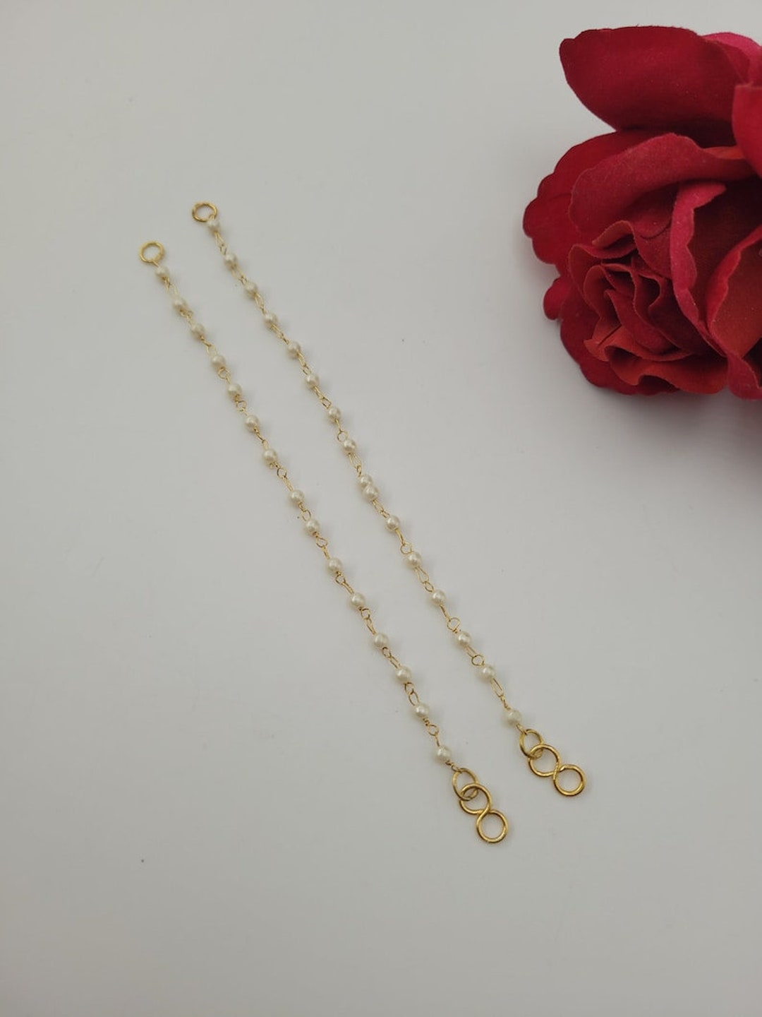 Ear Ring Chain/gold Kaan Chain/ Sahare/bahubali Eaarrings/ Kaan Saharas ...