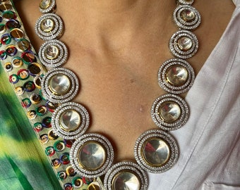 Tyaani Inspired Fine Quality Gold Plated Layered Black Onyx Silver ...