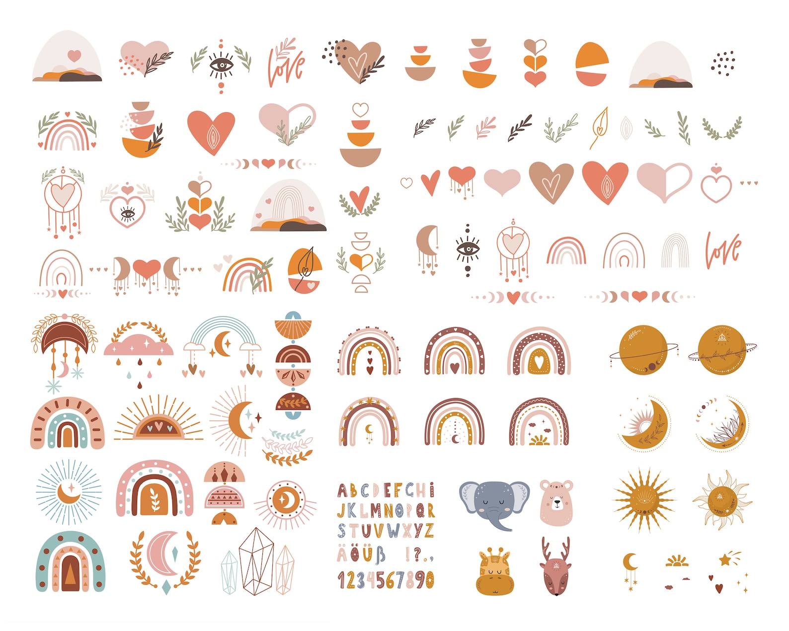 Abstract Svg Boho Svg Abstract Art Svg Trendy Svg Svg Bundle Abstract ...