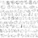 100 Animal Svg, Animal Doodle Svg Bundle, Safari Animal Svg, Cute ...