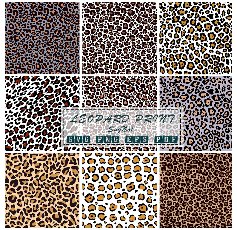 Layered Leopard Print Svgs Leopard SVG Leopard Texture Svgs - Etsy