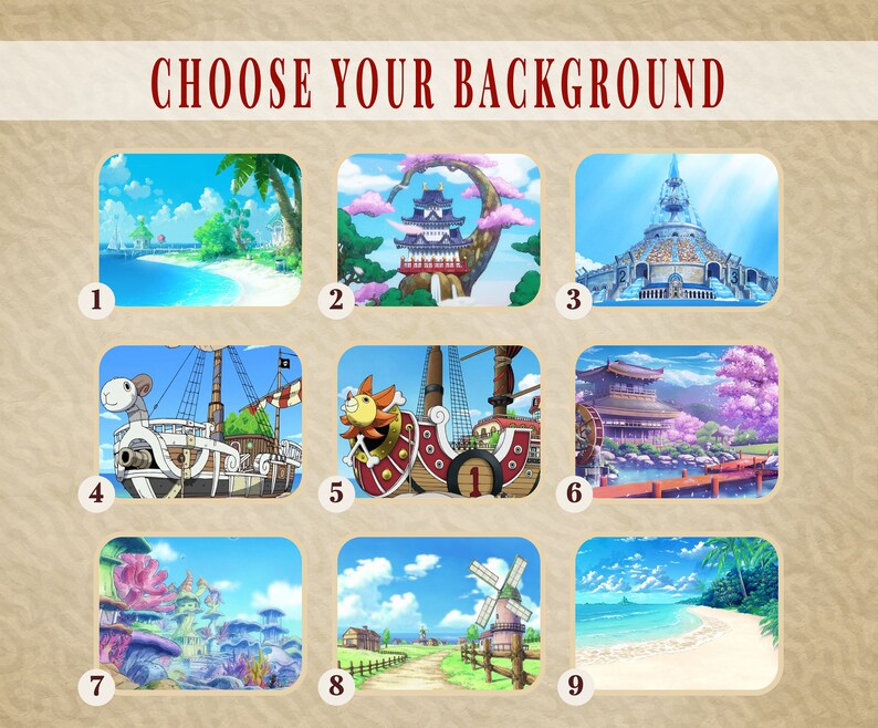 Custom Anime Couple Poster, Custom Anime Portrait , Personalized Pirate ...