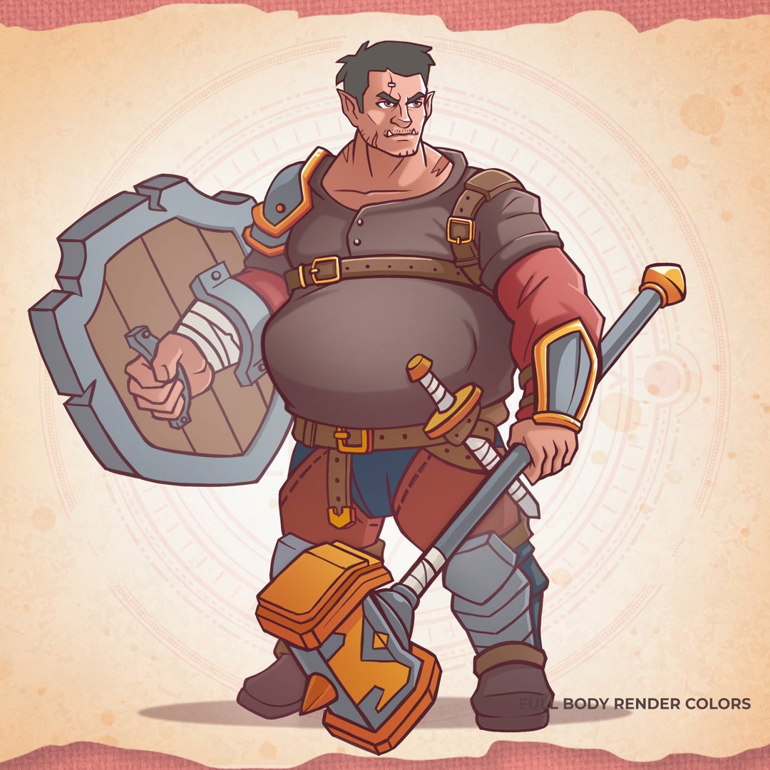 Dnd Commission Art Character Design, Character Sketch Custom, Dungeons ...