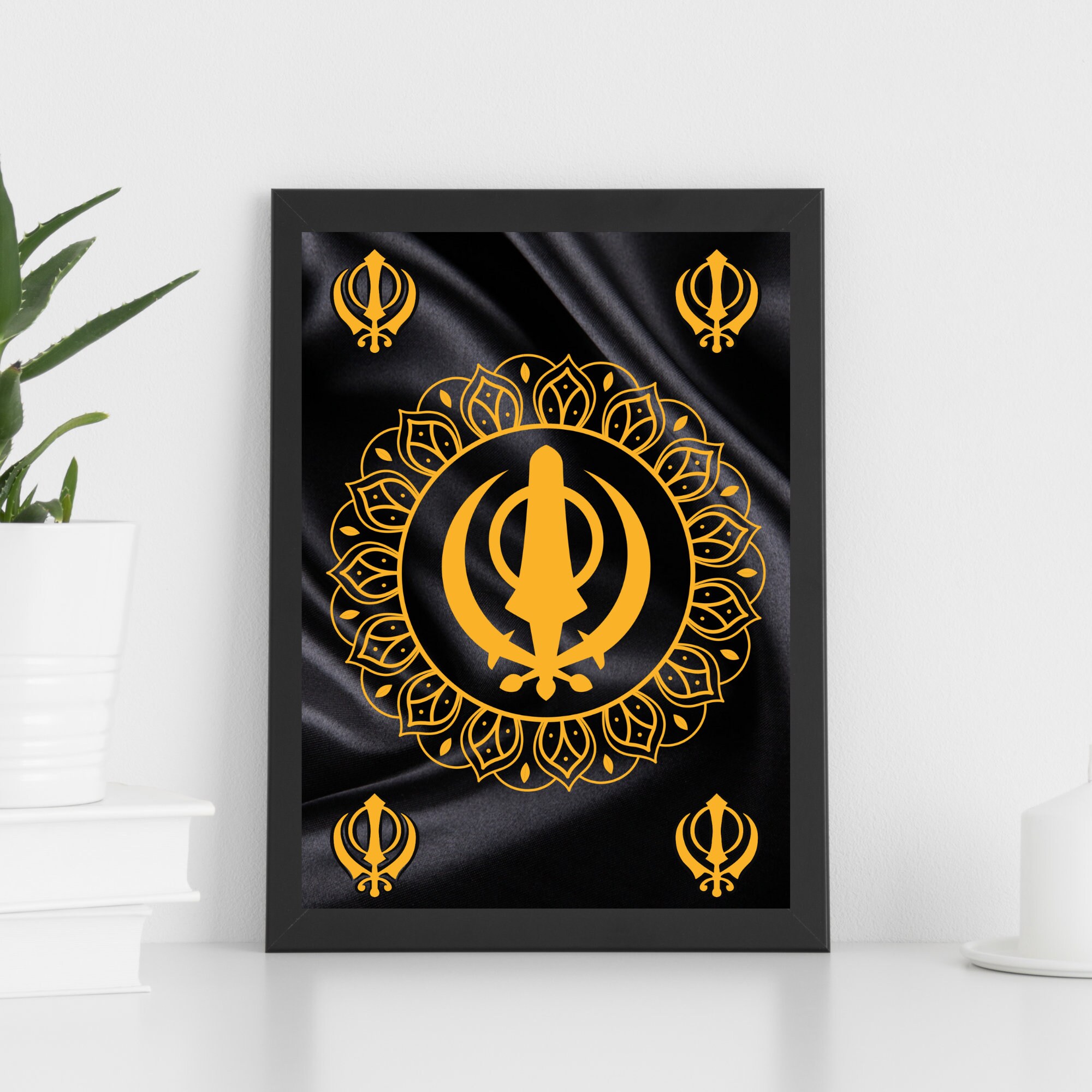 Sikhi Wall Art, Sikh Khanda, Printable Poster, Sikh Symbol, Sikh Wall ...