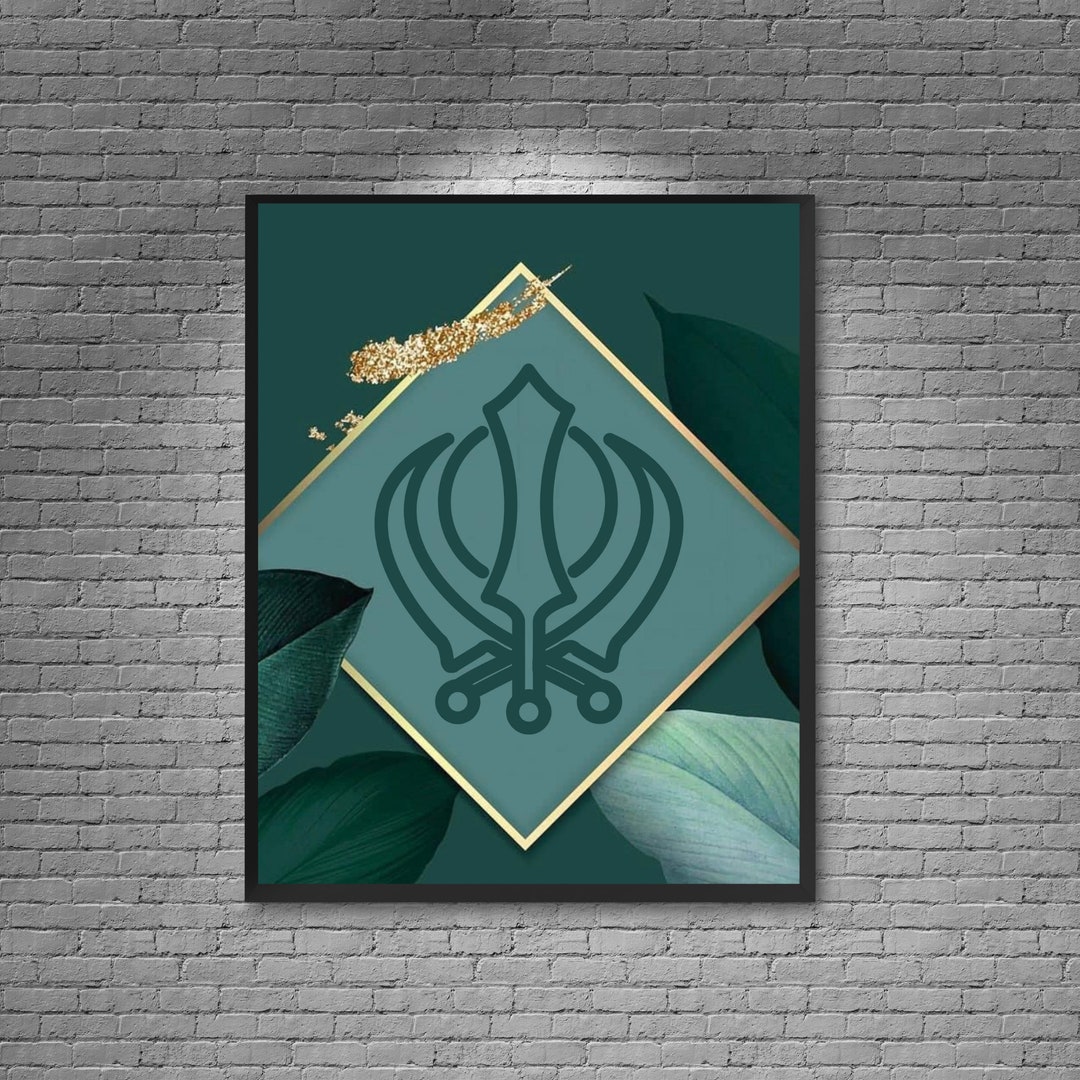 Sikh Wall Art, KHANDA, Sikh Symbol, Digital Wall Art, Instant Download ...