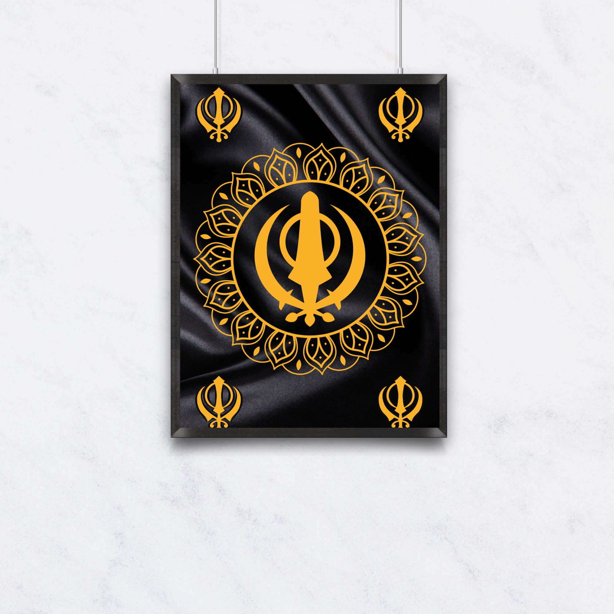 Sikhi Wall Art, Sikh Khanda, Printable Poster, Sikh Symbol, Sikh Wall ...