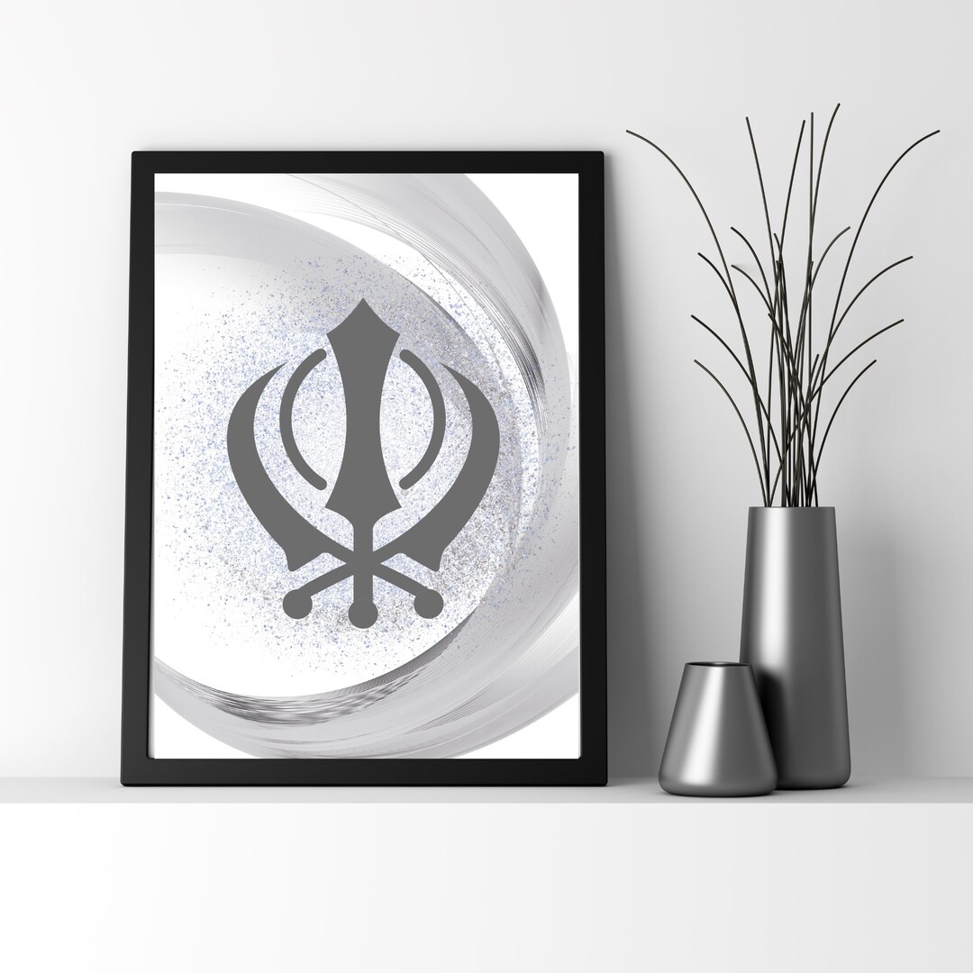 Sikhi Wall Art, Sikh Khanda, Printable Poster, Sikh Symbol, Sikh Wall ...