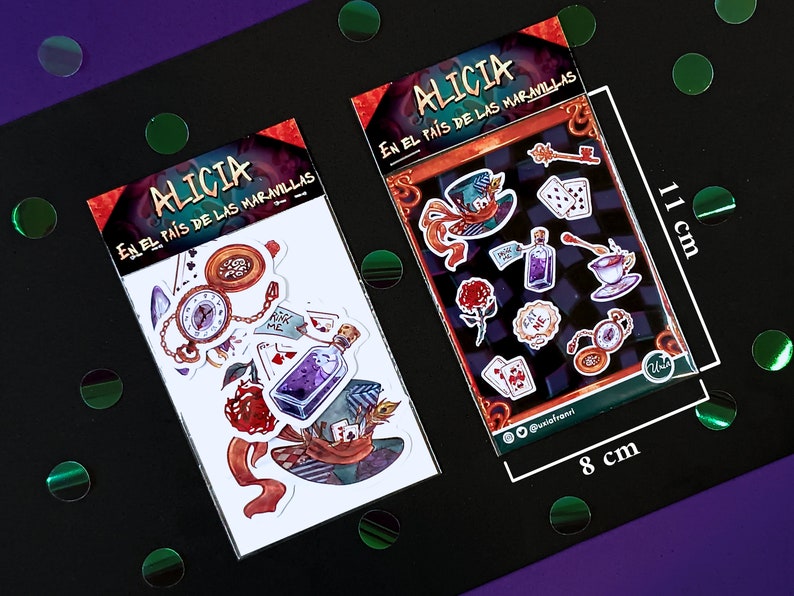 ALICIA en el País de las Maravillas - Pack de Pegatinas - Set Stickers ...