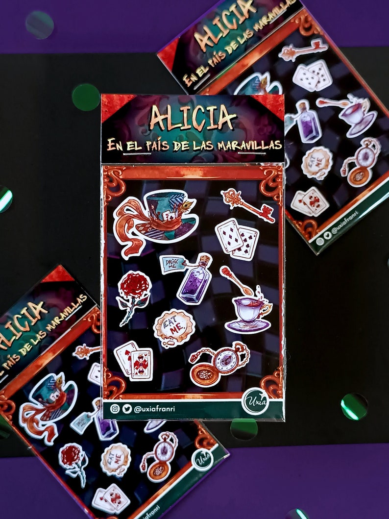 ALICIA en el País de las Maravillas - Pack de Pegatinas - Set Stickers ...
