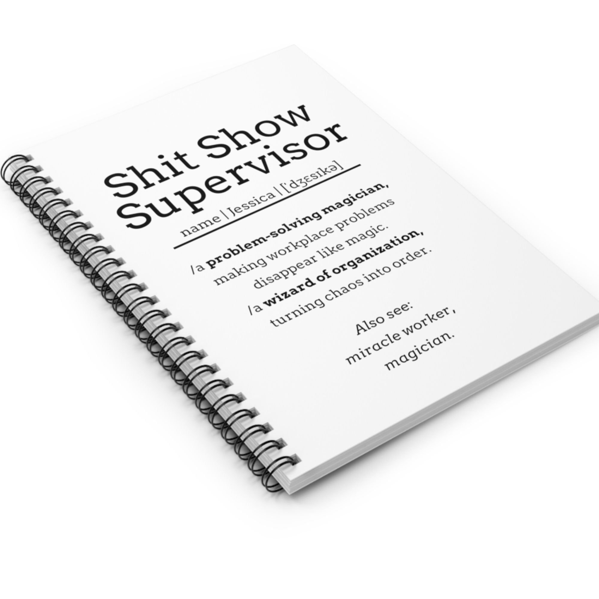 Shitshow Notebook WTF Notebook CUSTOM Funny Custom Journal Notebook ...