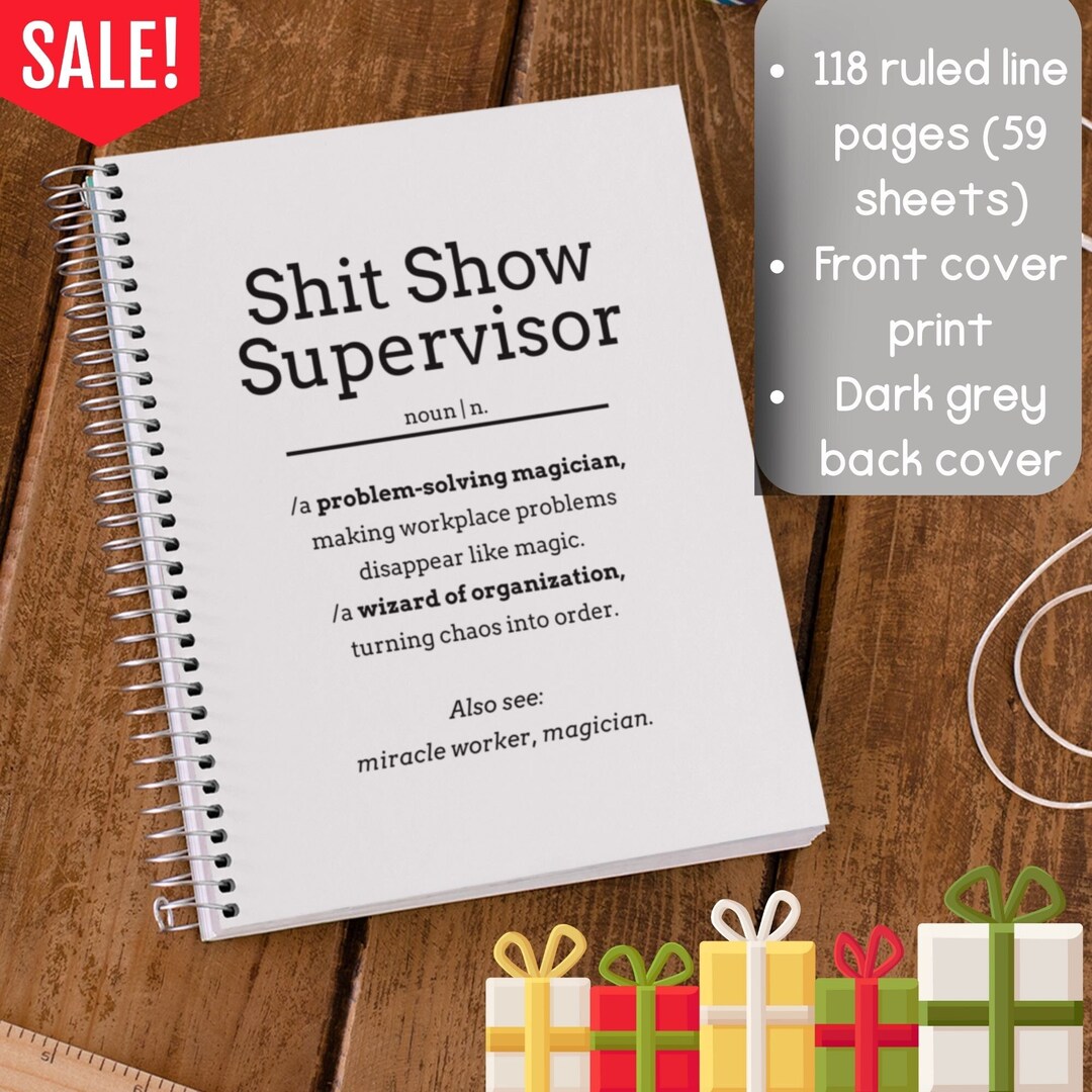 Shitshow Notebook WTF Notebook Funny Custom Journal Notebook - Etsy UK